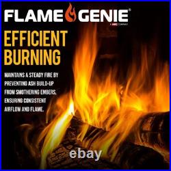 Flame Genie Fireplace Grate Self-Feeding Fireplace Tools, Cast Iron ...